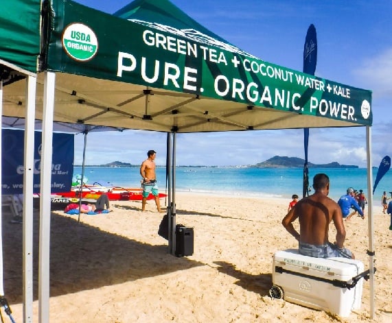 Green Tea Pop Up Canopy- Custom Canopy Tents