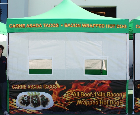 Custom Food Booth: Tacos Pop Up Tent | Concessions & Food Tent