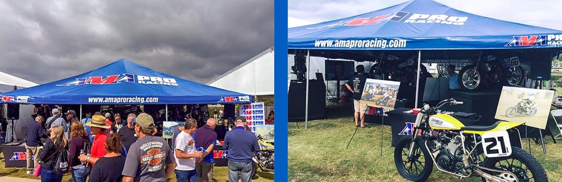 AMA Pro Racing Tent | Custom Frame Tents - American Made