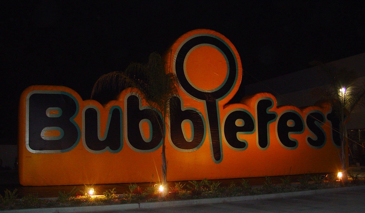 Giant Bubblefest Sign | Inflatable Signs - Rooftop Inflatables