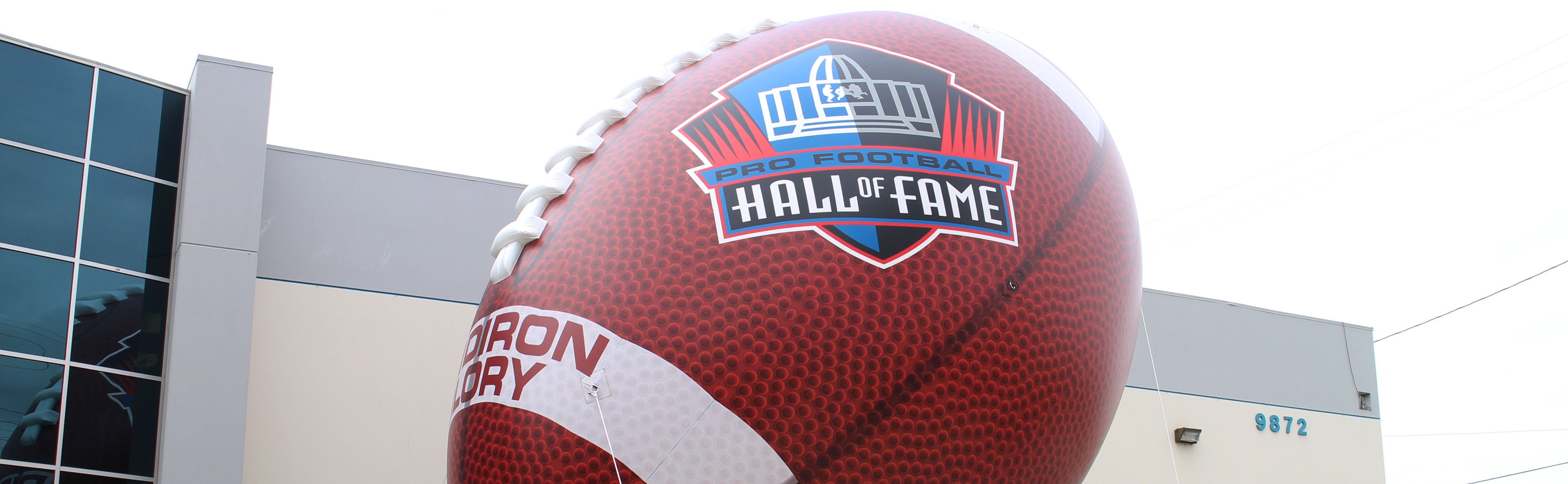 Huge Inflatable Football for NFL Hall Of Fame | Sports Inflatables
