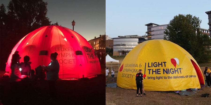 Custom Inflatable Dome for the Leukemia & Lymphoma Foundation