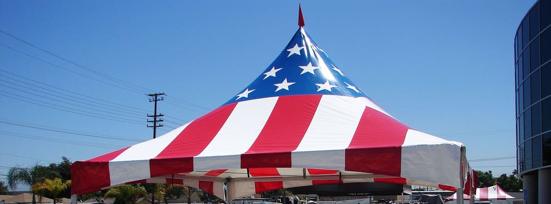 20x20 American Flag High Peak Tent