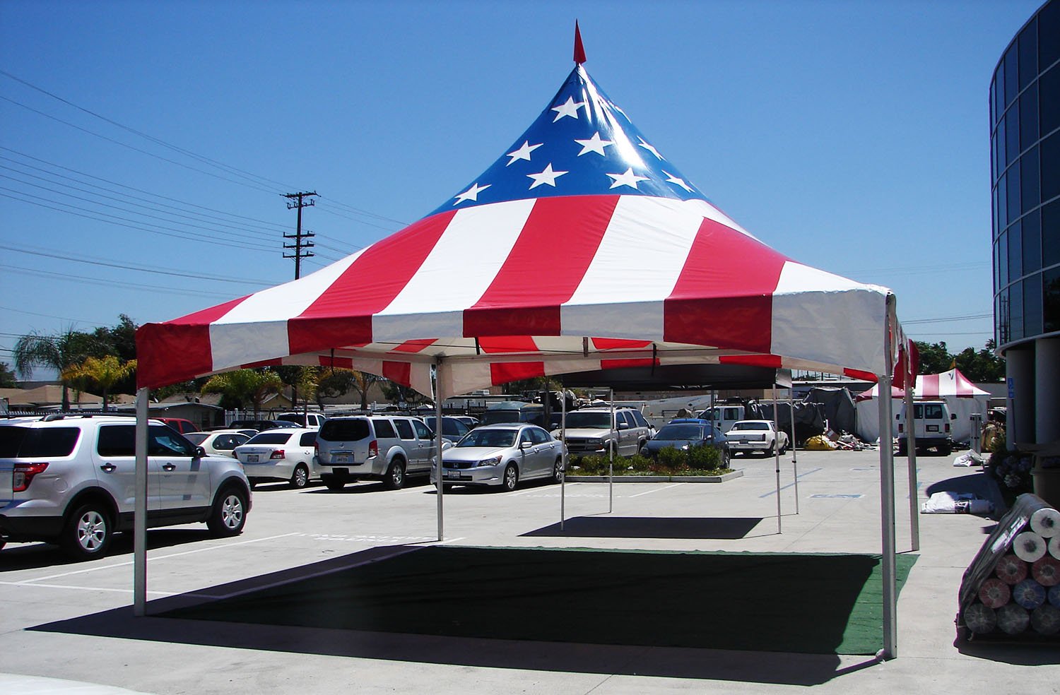 20x20 American Flag High Peak Tent
