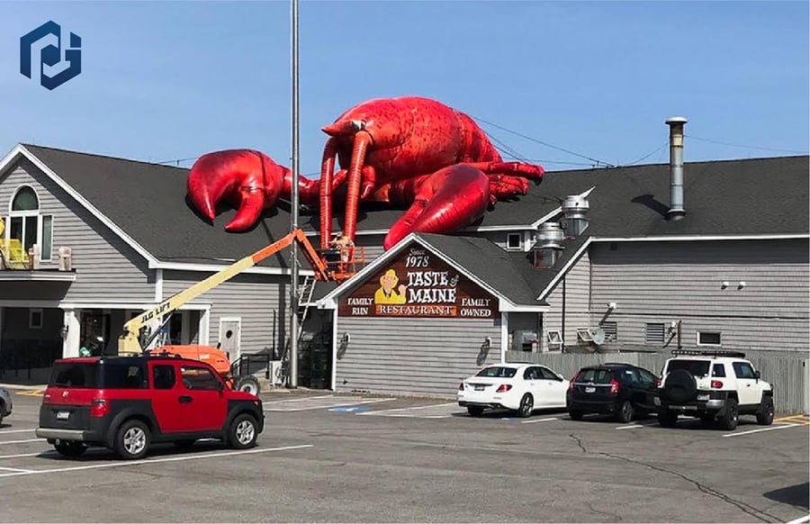 Inflatable Lobster Replica | 70' Giant Lobster | Inflatable Animals