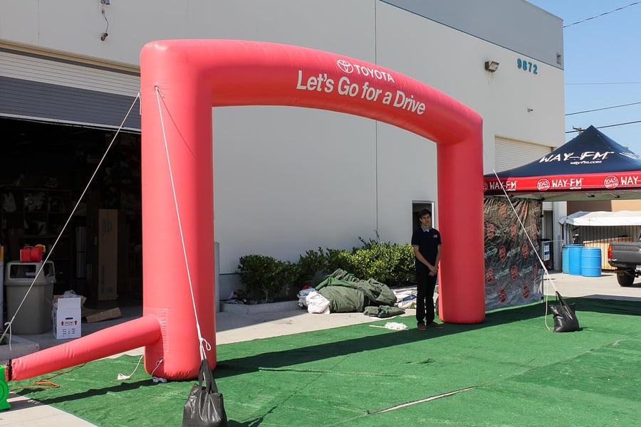 Custom Toyota Arches | Inflatable Structures | Inflatable Arch