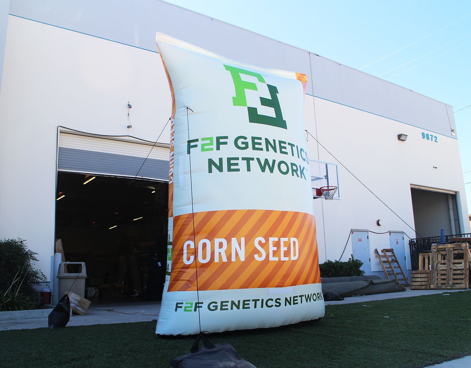 F2F Genetics Network Seed Bag | Inflatable Replica | Custom Prop