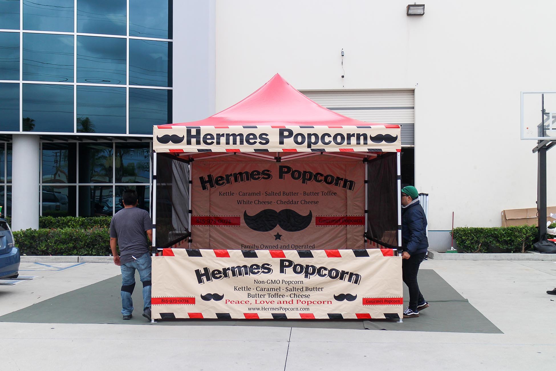 Hermes Popcorn | Custom Canopy | 10x10 Canopy