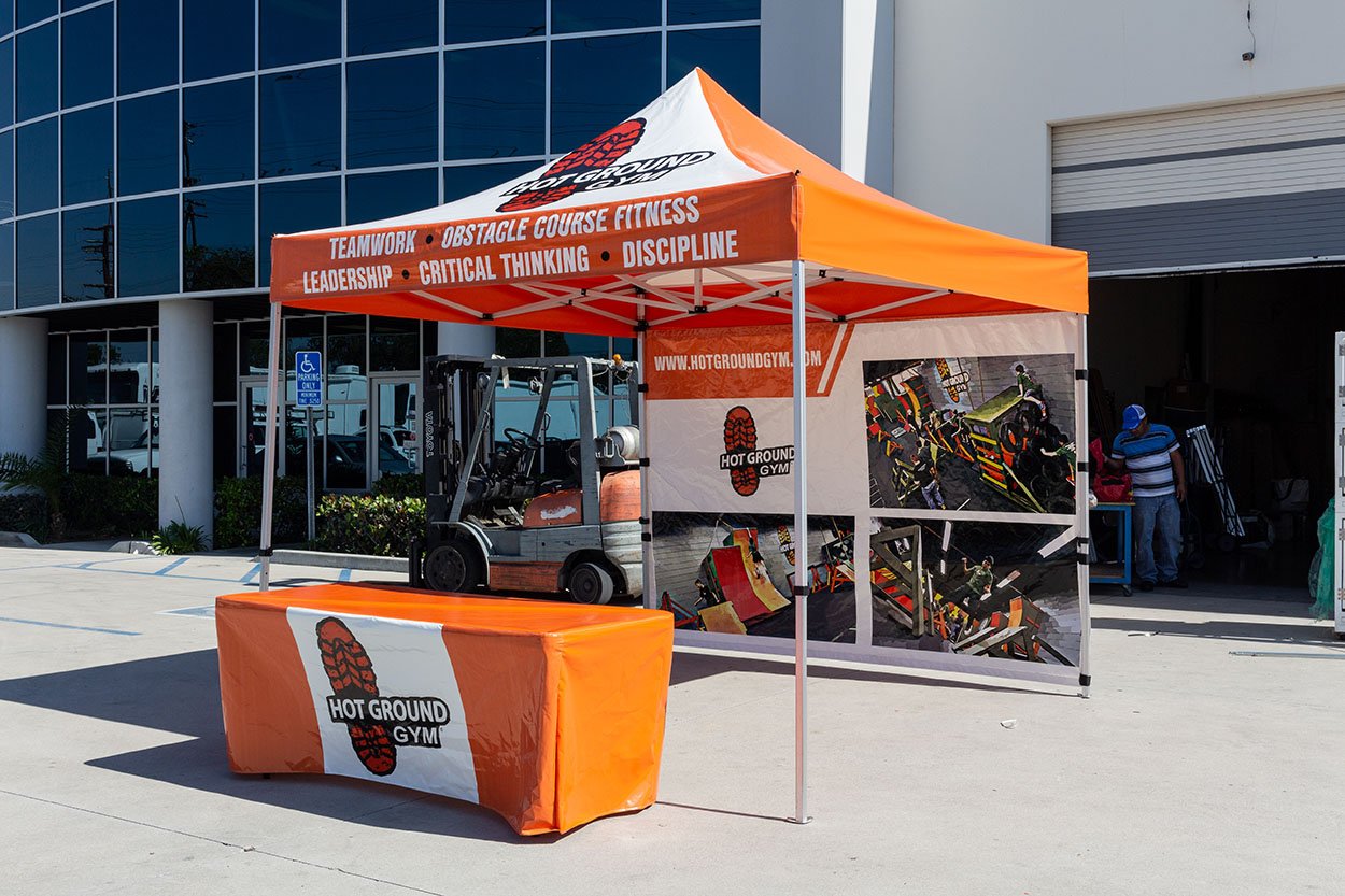 Hot Ground Gym | Custom Canopy Tents