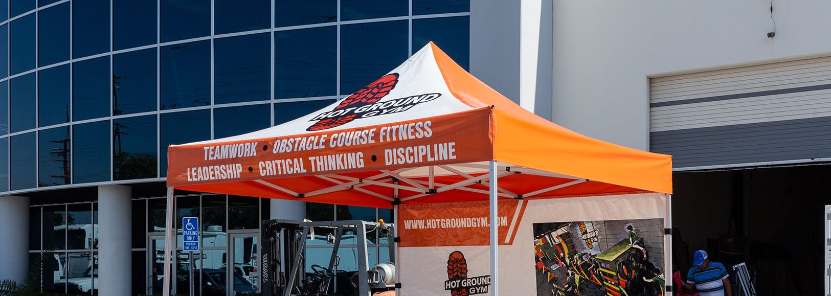 Hot Ground Gym | Custom Canopy Tents