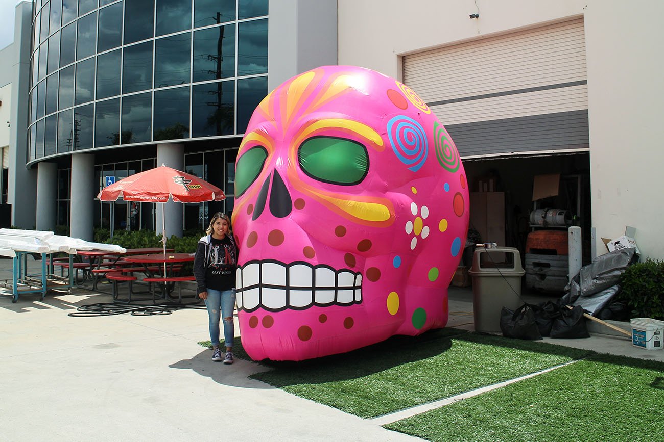 Inflatable Sugar Skulls - Day of the Dead Inflatables