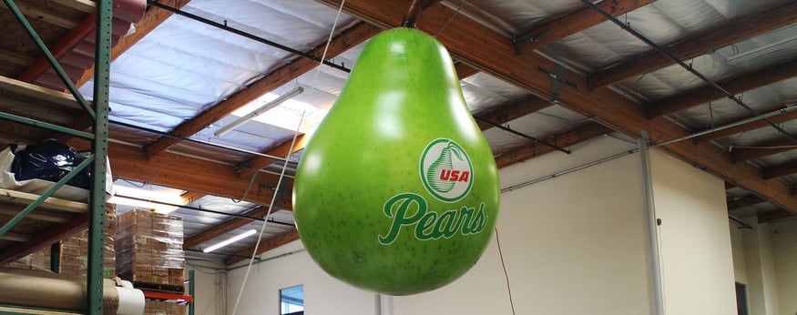 USA Pears | Custom Inflatables - Inflatable Food Products