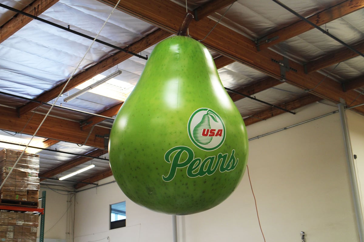 USA Pears | Custom Inflatables - Inflatable Food Products