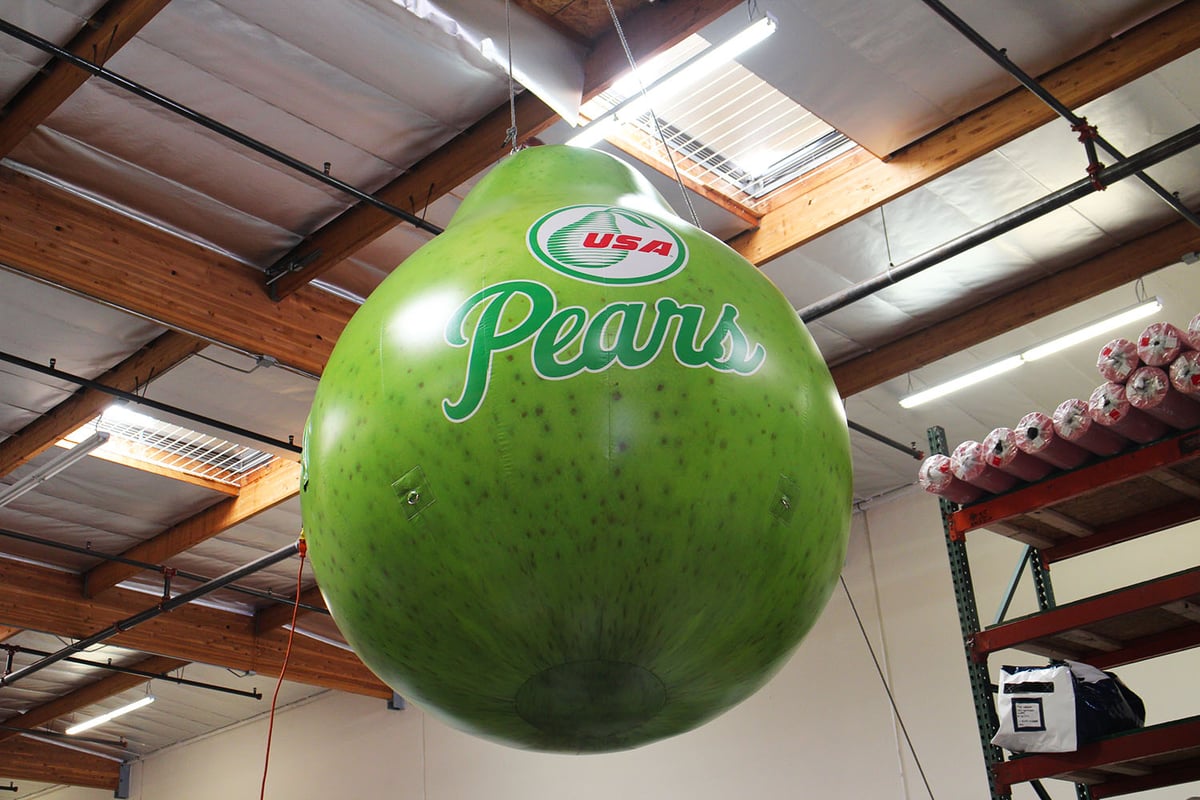 USA Pears | Custom Inflatables - Inflatable Food Products